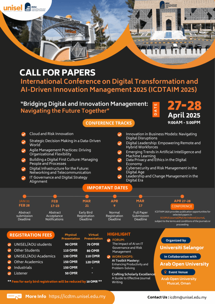 Abstract Submission – ICDTAIM 2025